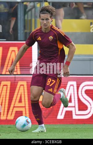 Benito Stirpe Stadium, Frosinone, Italy - Fares Ghedjemis of Frosinone ...