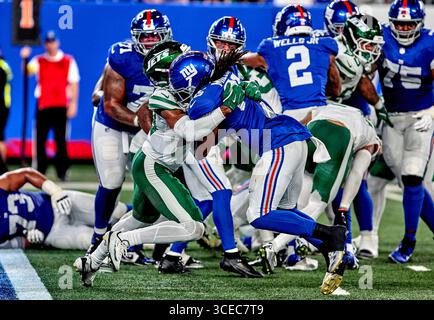 New York Giants cornerback Jarrick Bernard-Converse (35) pursues a play ...