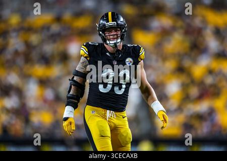 Pittsburgh Steelers linebacker Jack Sawyer (33) in action against the ...