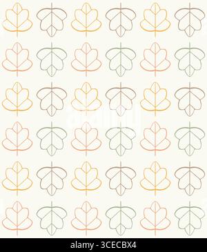 Textured trendy leaves. Green eco seamless pattern, abstract leaf print ...