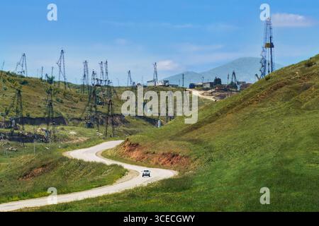 Oil wells in a field near Drumheller. On Tuesday, 28 September 2021, in ...