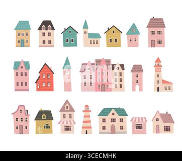 Shop building facade set 9 collection Stock Vector Image & Art - Alamy