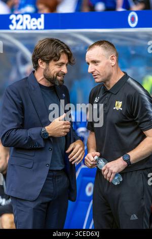 Rangers manager Russell Martin in the stands ahead of the UEFA ...