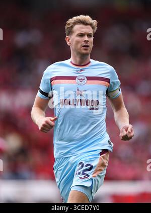 Brentford's Nathan Collins during the Premier League match at Stamford ...