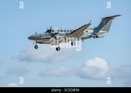 Metrea - Beechcraft King Air 350, arriving at RAF Fairford for the ...