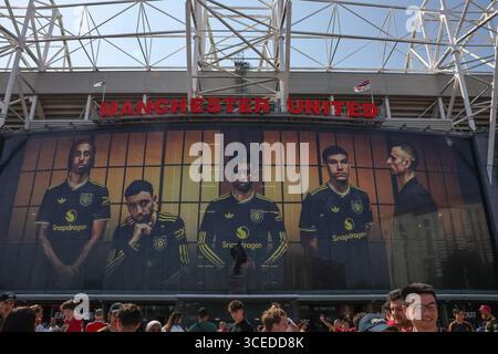 A general view of Old Trafford during the Premier League match ...