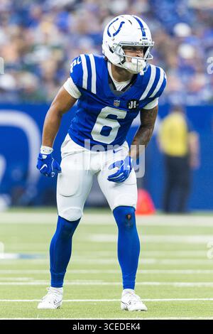 Indianapolis Colts wide receiver Anthony Gould (6) returns a kickoff ...