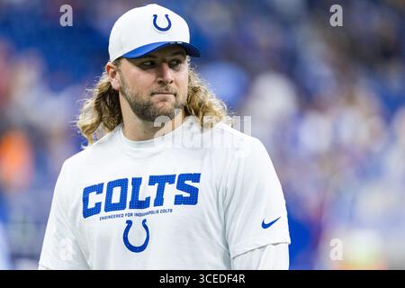 Indianapolis Colts tight end Tyler Warren runs against the Kansas City ...