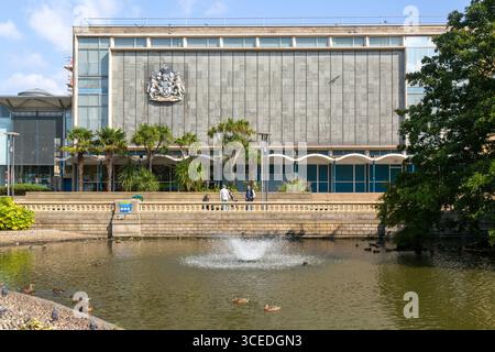Sunderland Museum in 1960s library building, from Mowbray park ...