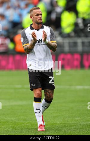 Derby County's Joe Ward after the final whistle of the Sky Bet ...