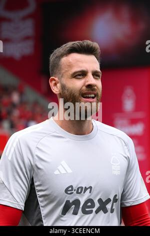 Angus Gunn of Nottingham Forest during the Nottingham Forest v Crystal ...