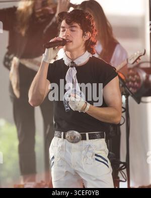 Ny. 15th Aug, 2025. Conan Gray on stage for NBC Today Show Citi Concert ...