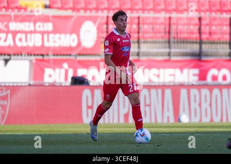 Leonardo Colombo of AC Monza in action during the Serie BKT between US ...