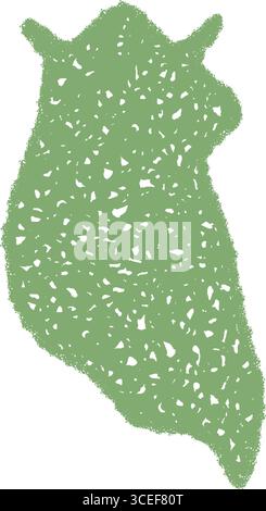Green Crayon Speech Bubble Outline Cloud Stock Vector Image & Art - Alamy