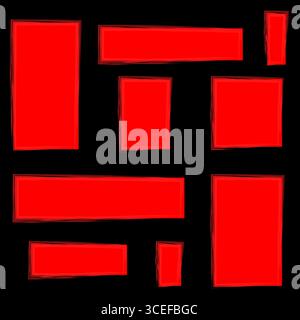 Scribbled brush black banner vector grunge Stock Vector Image & Art - Alamy