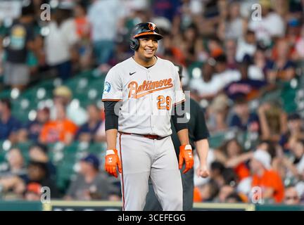 Baltimore Orioles' Samuel Basallo in action during a baseball game ...