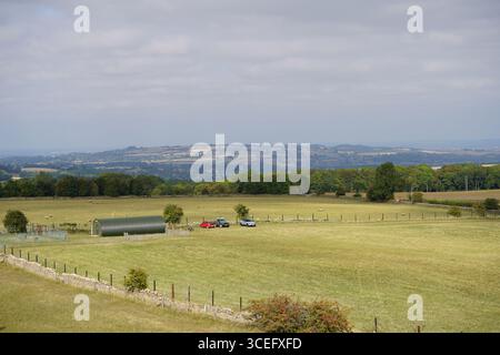 The open countryside & farmland on the outskirts of Colwinston in the ...