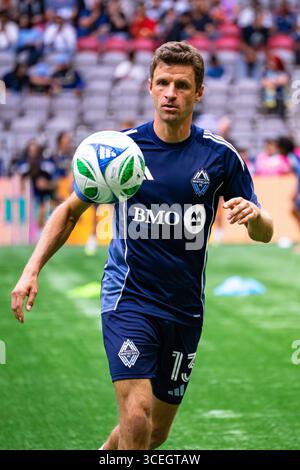 Vancouver Whitecaps Thomas Muller (13) and St. Louis City's Henry ...