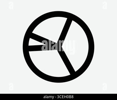 Circle division infographic icon. Pie chart divided six equal parts ...