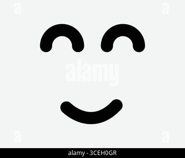 Eyes smile, face emoticon or emoji vector icon with cartoon big googly ...