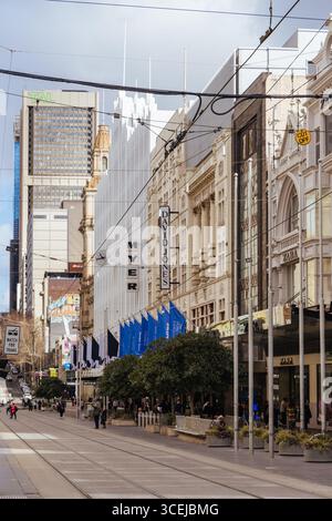 Melbourne Bourke St in Australia Stock Photo - Alamy