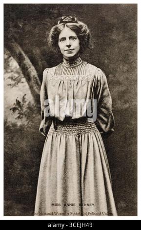 ANNIE KENNEY (1879-1953) English political activist and suffragette ...