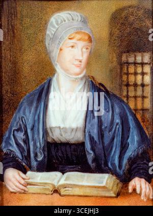ELIZABETH FRY (1780-1845) English prison reformer shown here reading to ...