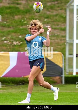 England's Ellie Kildunne during a training session at Daventry Rugby ...