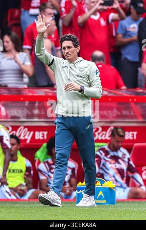 Brentford manager Keith Andrews before the Premier League match at the ...