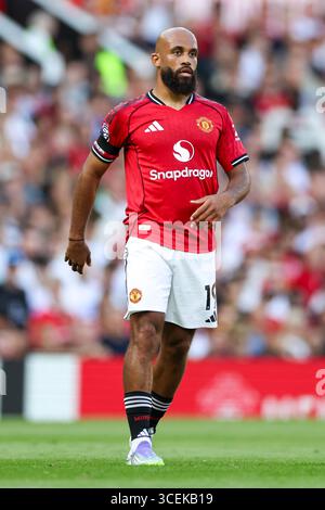 Manchester United forward Bryan Mbeumo (19) during the Manchester United FC v Chelsea FC English ...