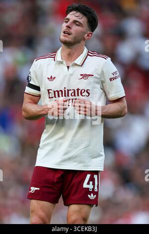 Arsenal midfielder Declan Rice (41) during the Arsenal FC v Nottingham ...