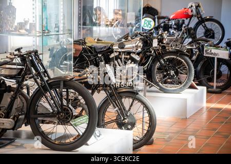 Brooklands Museum- racing motocycles Stock Photo - Alamy