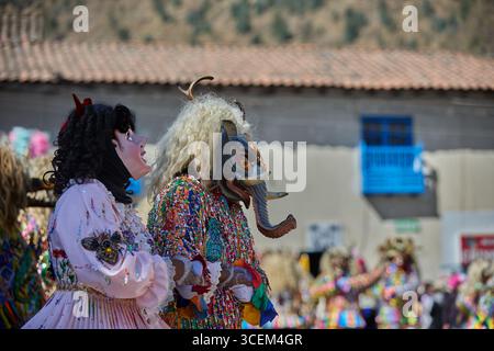 With devilish masks and acrobatic flair, the Saqras dance through ...