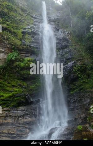 Dito Salu Waterfall, scenic cascade surrounded by lush vegetation ...