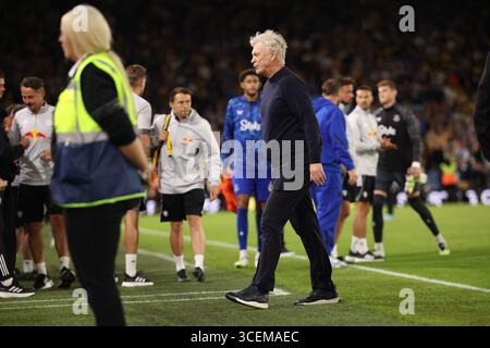 David Moyes manager of Leeds United and Rob Edwards manager of ...