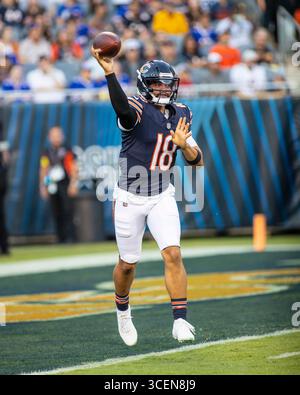Chicago Bears quarterback Caleb Williams runs during the second half of ...