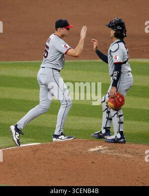 Cleveland Guardians relief pitcher Cade Smith in action during the ...