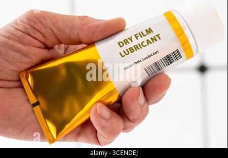 Dry film lubricant. Solid lubricant that forms a thin, dry film to ...