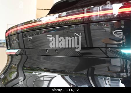 Chinese carmaker Xpeng’s electric vehicle model X9 display at Consumer ...