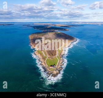 The aerial view of Fort Adams State Park. Newport, Rhode Island, United ...