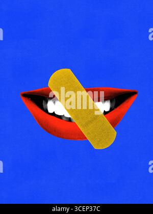 symbol for the restriction of freedom of speech and expression ...