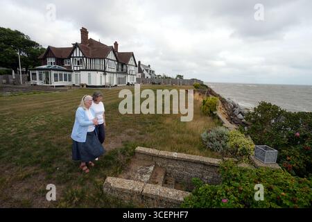 The home of 88-year-old Jean Flick in North End Avenue, Thorpeness ...