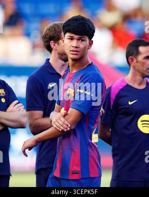Pedro Fernandez "Dro" (FC Barcelona) looks on during the La Liga EA ...