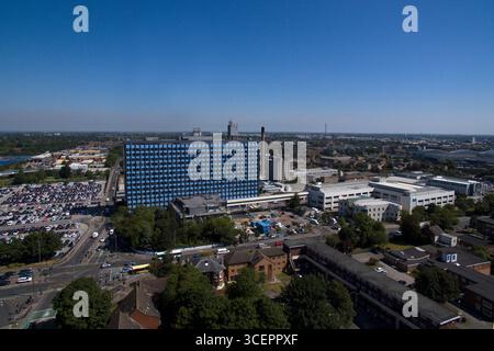aerial view of Hull Royal infirmary, Hull University Teaching Hospitals ...