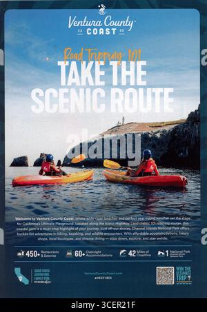 2025 official visitors guide magazine cover, California, United States ...