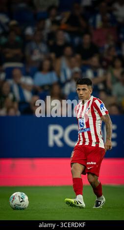 Thiago Almada (Atletico de Madrid) flag in Riyadh Air Metropolitano ...