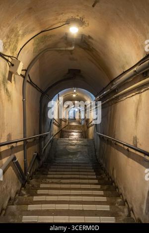 Stairs at the entrance to the sight Japanese Navy Underground ...