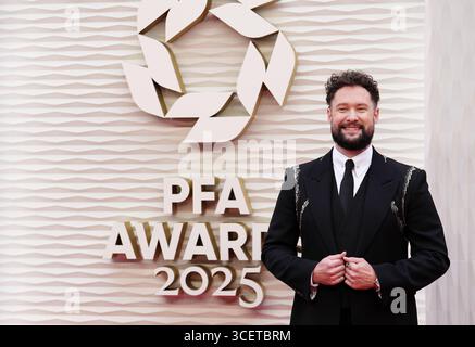 Calum Scott arrives for the PFA Awards 2025 at Manchester Opera House ...