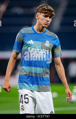 Thiago Pitarch of Real Madrid CF during the La Liga EA Sports match ...