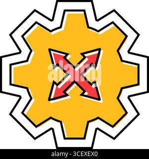 flexible usage color icon vector illustration Stock Vector Image & Art ...